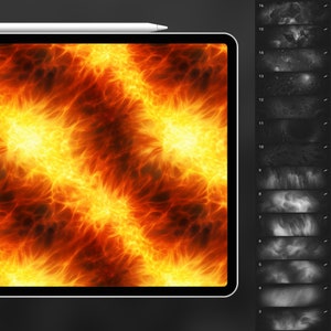 100 Procreate Space Textures | Procreate Cosmic Textures | Starry Sky ...