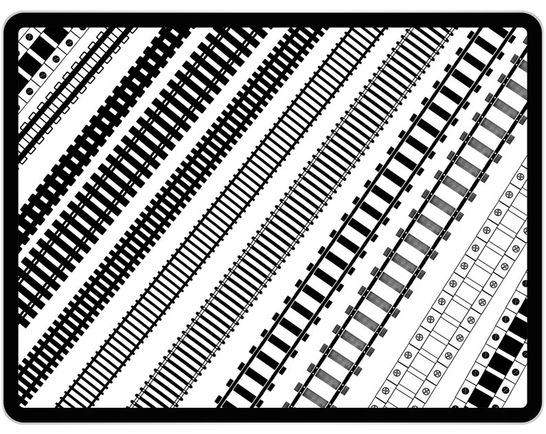 26 Procreate Train Track Brushes Procreate Train Track - Etsy