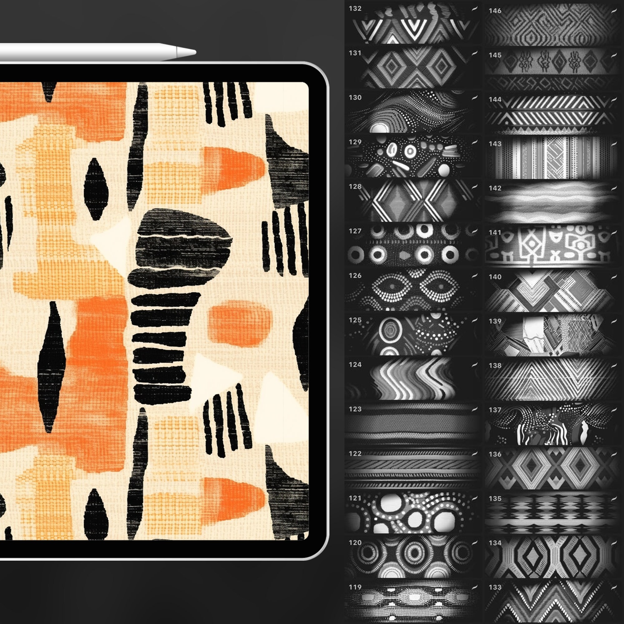 170 Procreate African Patterns | Traditional African Fabric Procreate ...