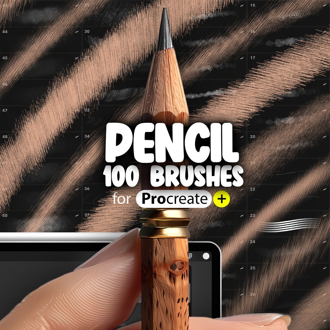 100 Procreate Pencil Drawing Brushes | Procreate Cross Hatch Brushes ...