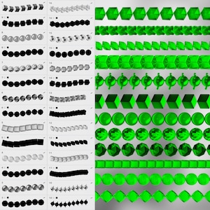 100 Procreate 3D Beads Brushes | Procreate Beadwork Brushes | Procreate Jewelry Brush ...