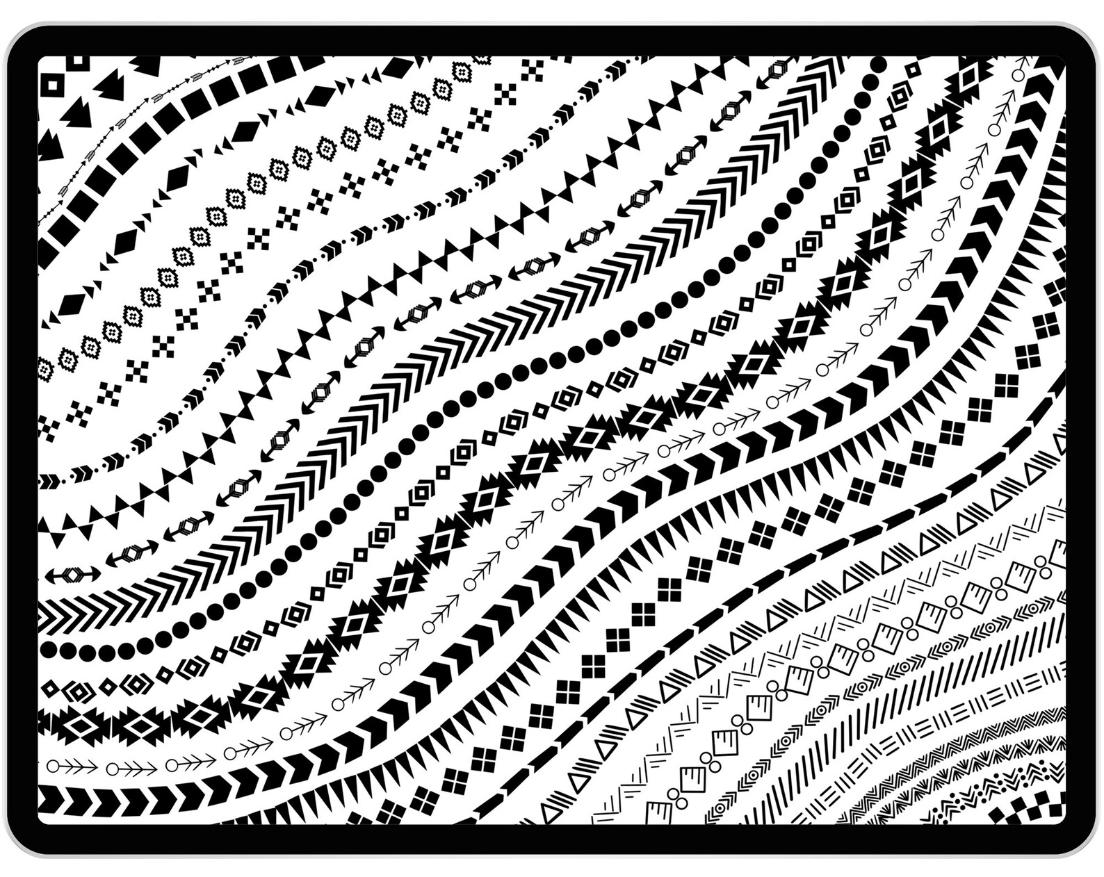 30 Procreate Boho Line Brushes Procreate Outline Brushes - Etsy