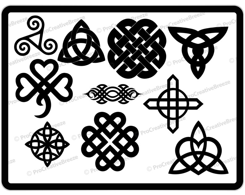 20 Procreate Keltic Knots Brushes Procreate Keltic Stamp - Etsy