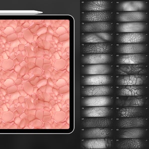 150 Procreate Human Skin Texture | Realistic Skin Material Procreate Seamless Brushes ...