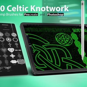 30 Procreate Celtic Knotwork Stamp Brushes 30 Photoshop - Etsy