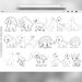 150 Procreate Cute Dinosaurs Stamps | Procreate Dino Stamp Brushes ...