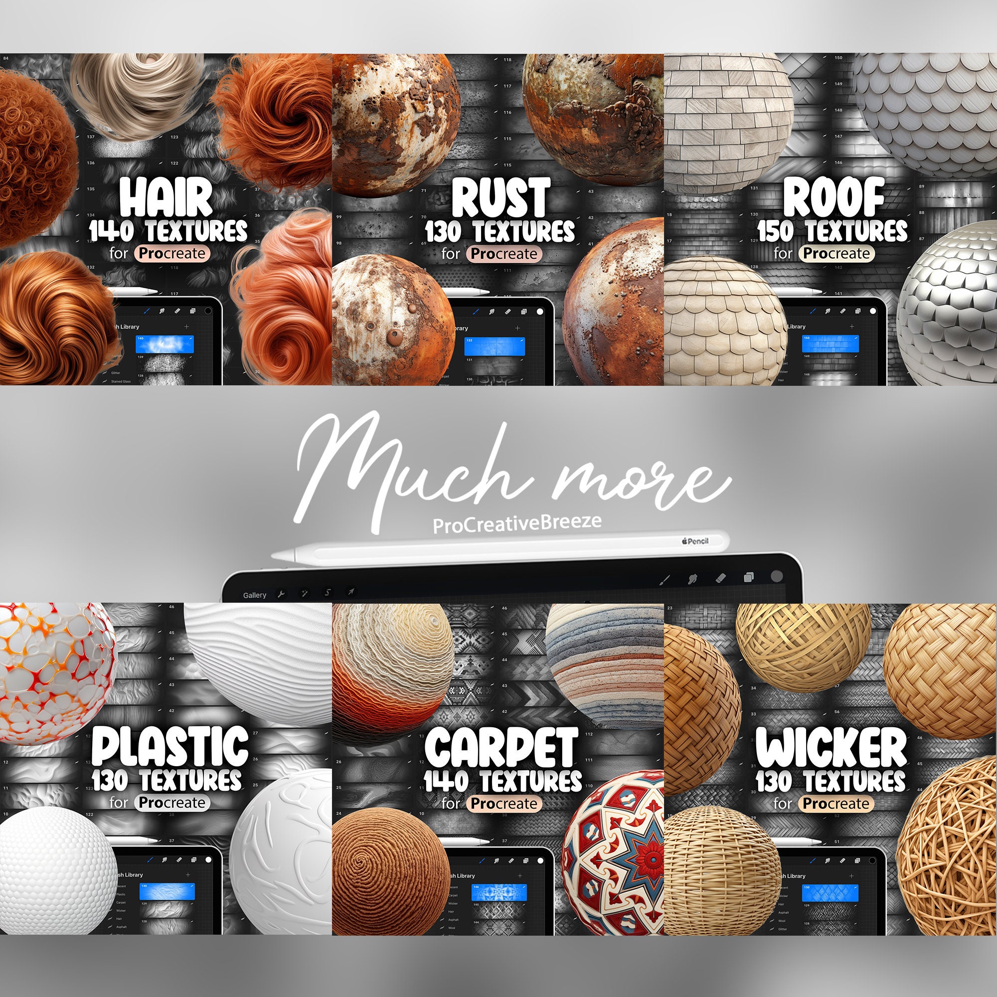 130 Procreate Rust Textures | Metal Rust Procreate Pattern Seamless ...