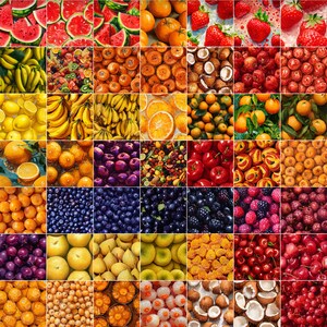 180 Procreate Fruit Textures | Food Procreate Seamless Pattern Brushes ...