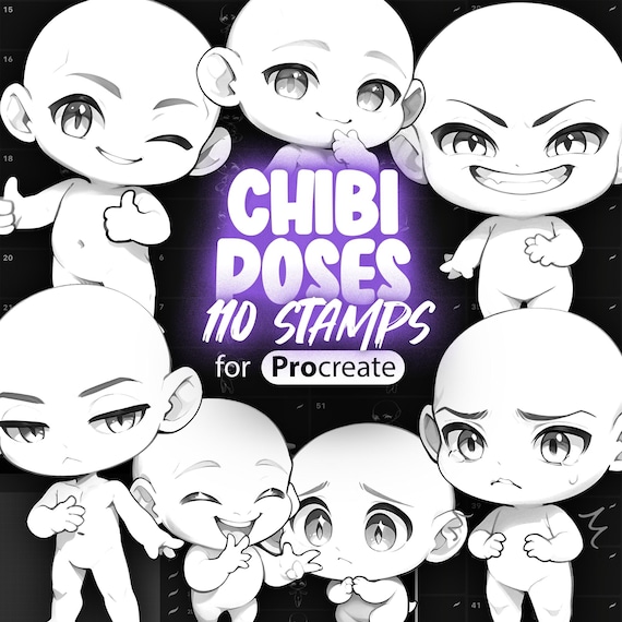 Boy Chibi Stencils