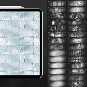 120 Procreate Glass Textures | Cracked Procreate Texture Seamless ...