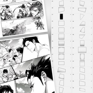 100+ Procreate Comic Storyboard Template Builder | Procreate Comic Pop Art Bubble Stamp Brushes ...