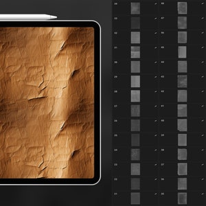 160 Procreate Paper Textures | Paper Procreate Texture Seamless Brushes ...