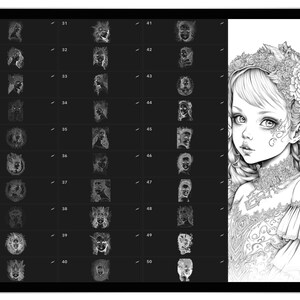 50 Procreate Mardi Gras Stamp Brushes, Procreate Girl Woman Female ...