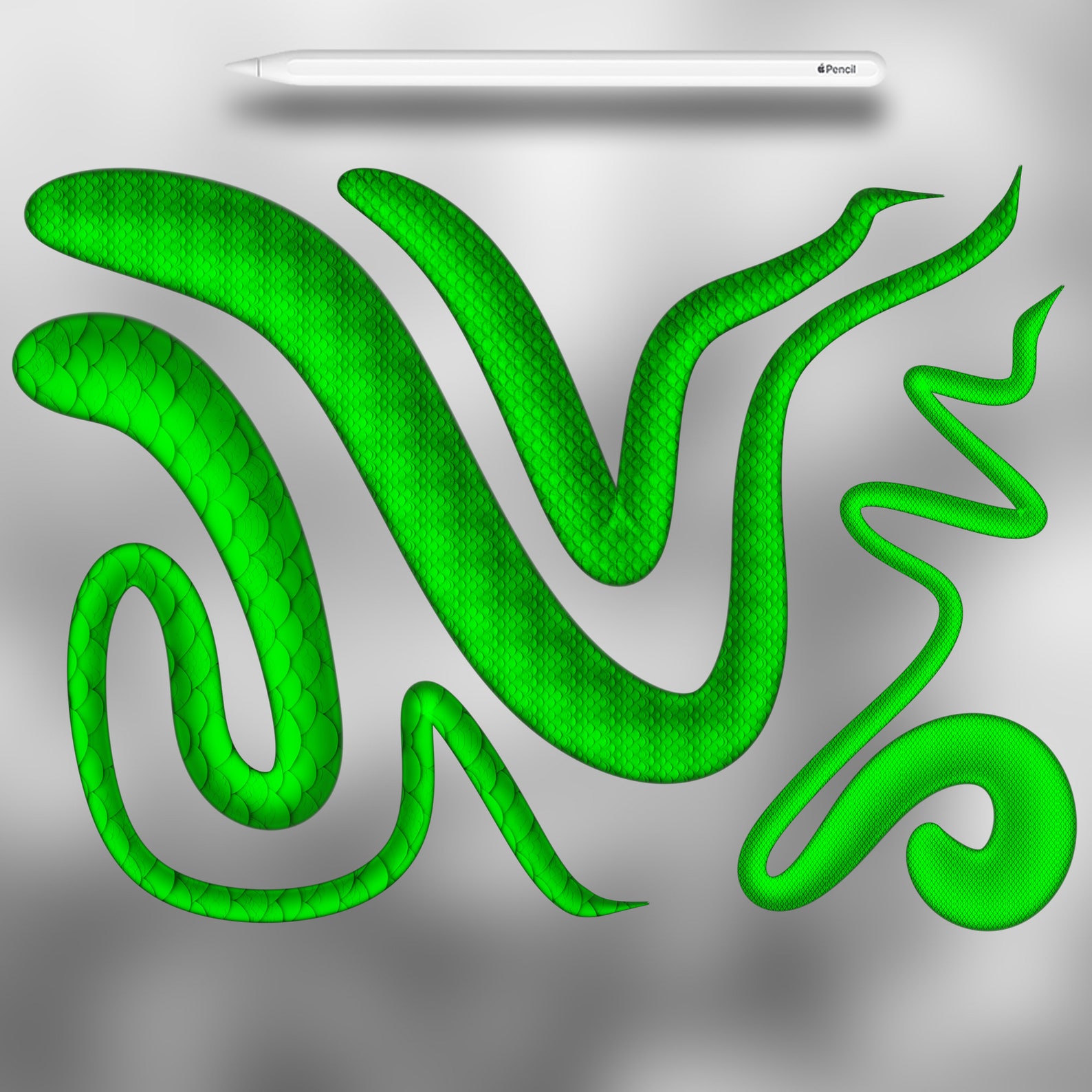 100 Procreate 3D Snake Brushes | Procreate 3D Brush | Procreate Snake ...