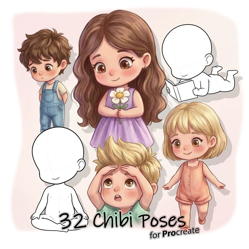 Chibi Body Base - Etsy