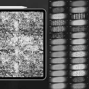 130 Procreate Pixel Textures | Bloom Pixel Procreate Texture Seamless ...