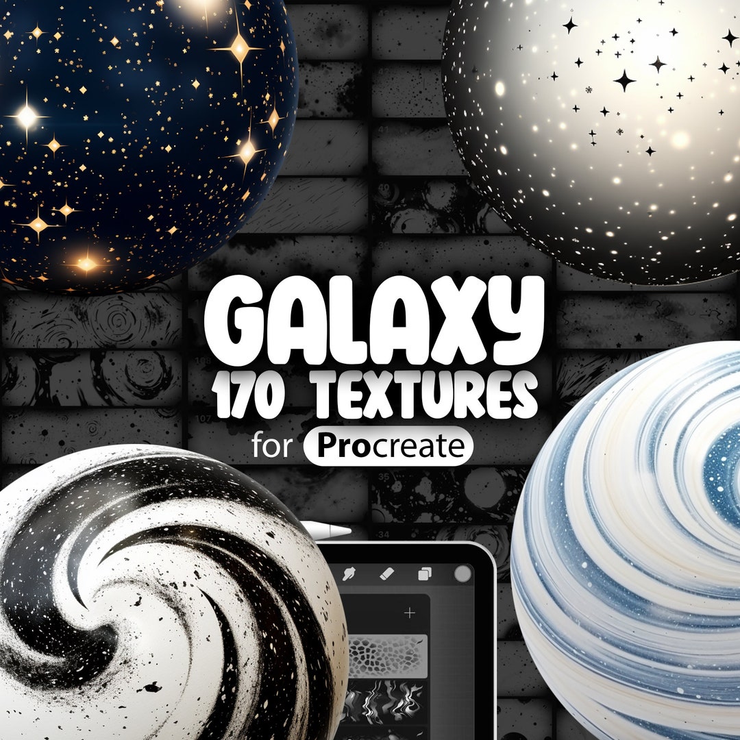 170 Procreate Galaxy Textures | Procreate Star Night Brushes | Procreate Space Brush | Procreate ...