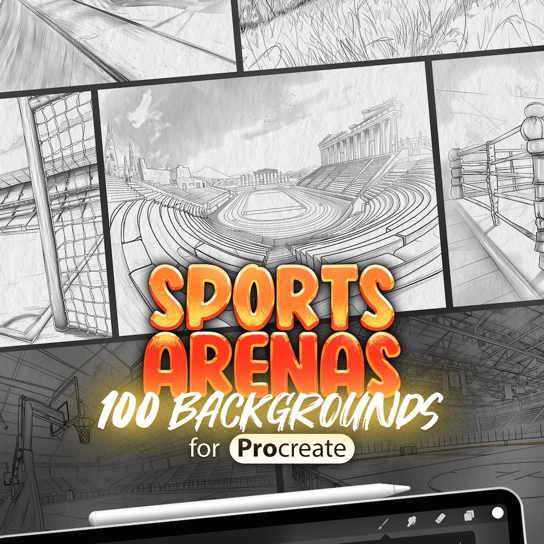 100 Procreate Sports Arenas Backgrounds | Procreate Ancients Stadiums ...