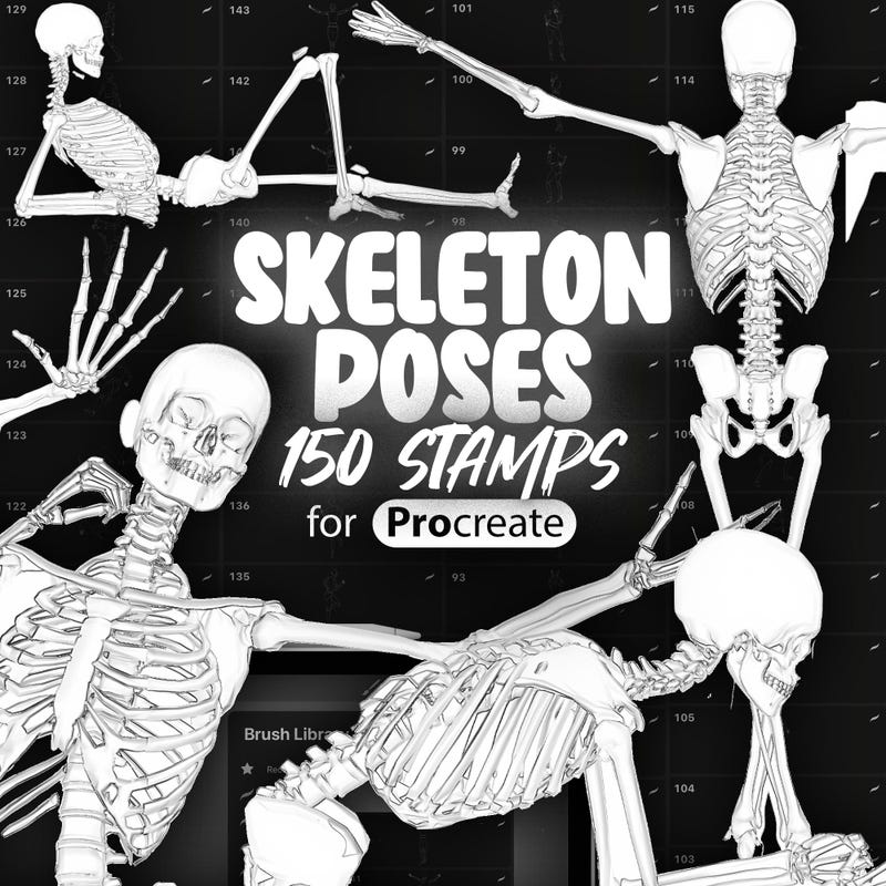 Skeleton Stamps - Etsy