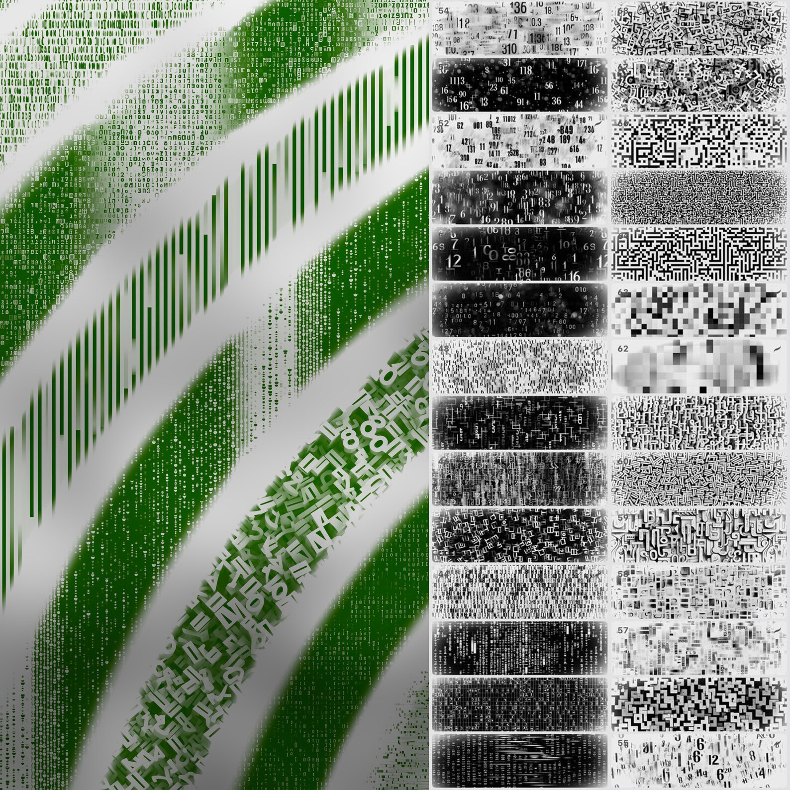 90 Procreate Matrix Textures | Procreate Binary Texture Brushes ...