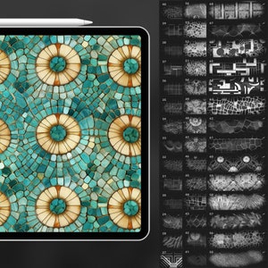 230 Procreate Mosaic Textures | Fresco Procreate Seamless Pattern ...