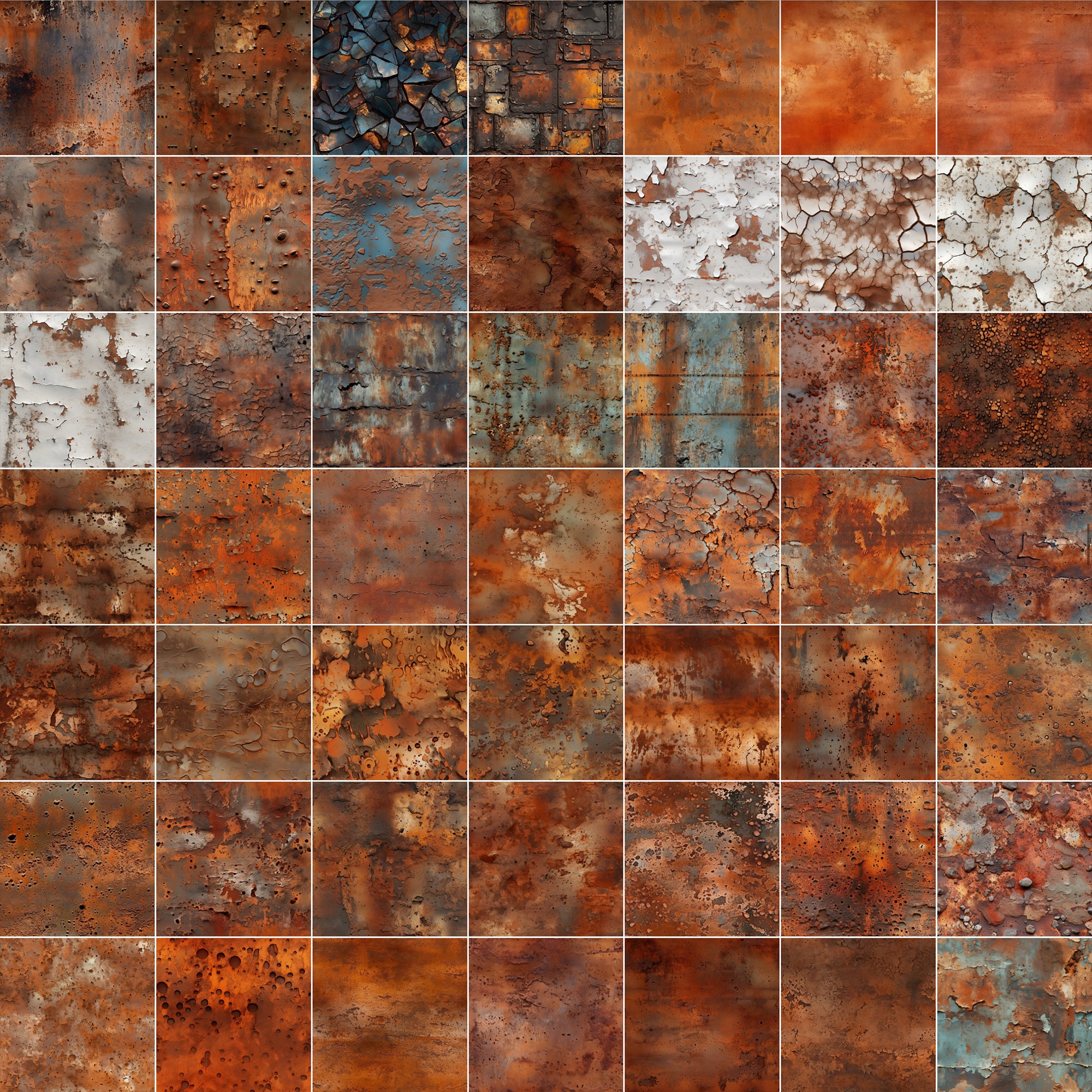 130 Procreate Rust Textures | Metal Rust Procreate Pattern Seamless ...