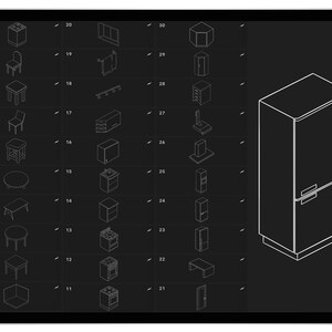 50 Isometric Kitchen Brushes for Procreate, 3D Isometric Interior Maker ...