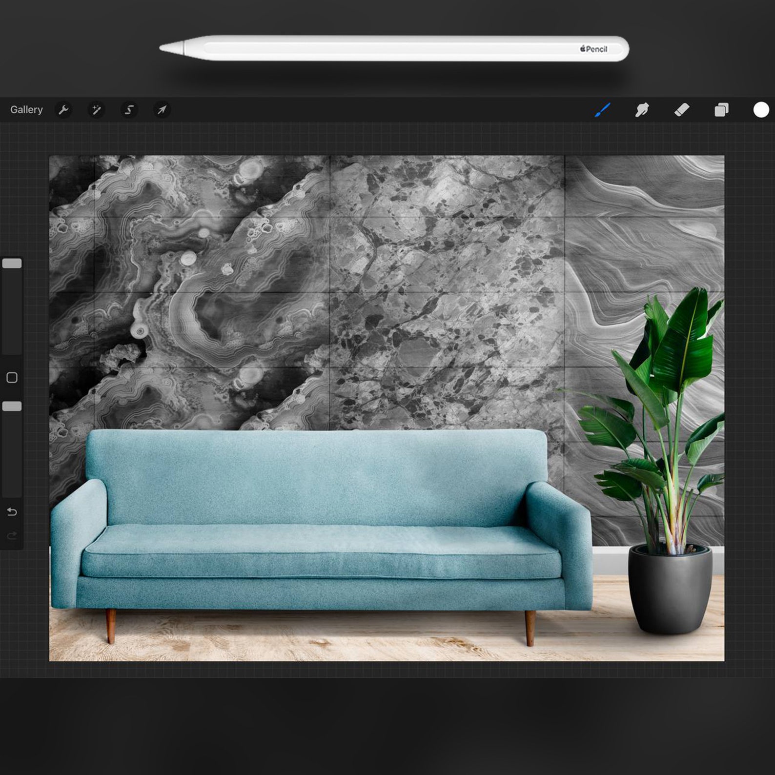 130 Procreate Stone Textures Stone Procreate Texture Seamless Brushes ...