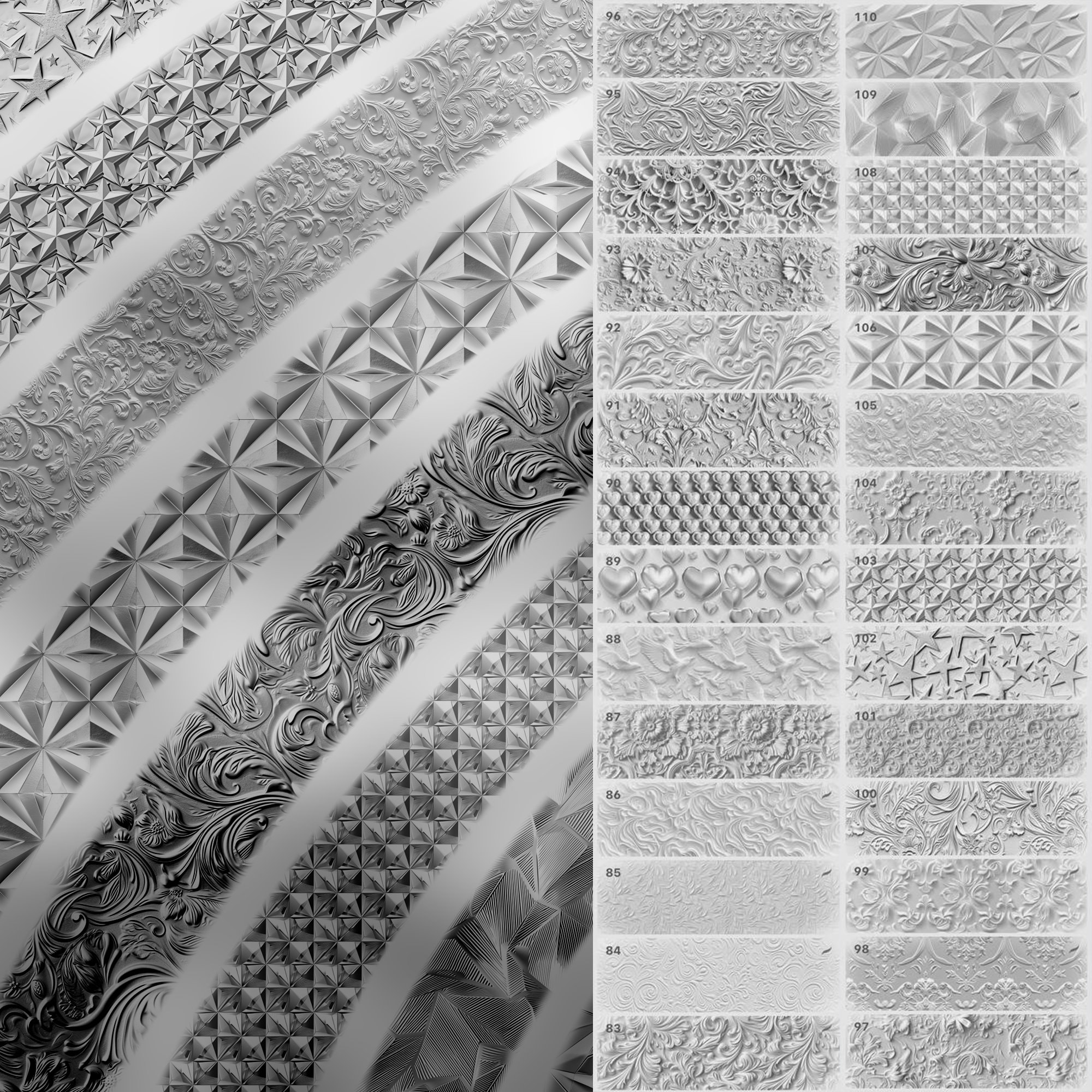 110 Procreate Engraving Textures | Procreate Metal Engraving Brush ...