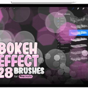 28 Procreate Bokeh Effect Brushes, Procreate Blur Effect Stamp Brushes ...
