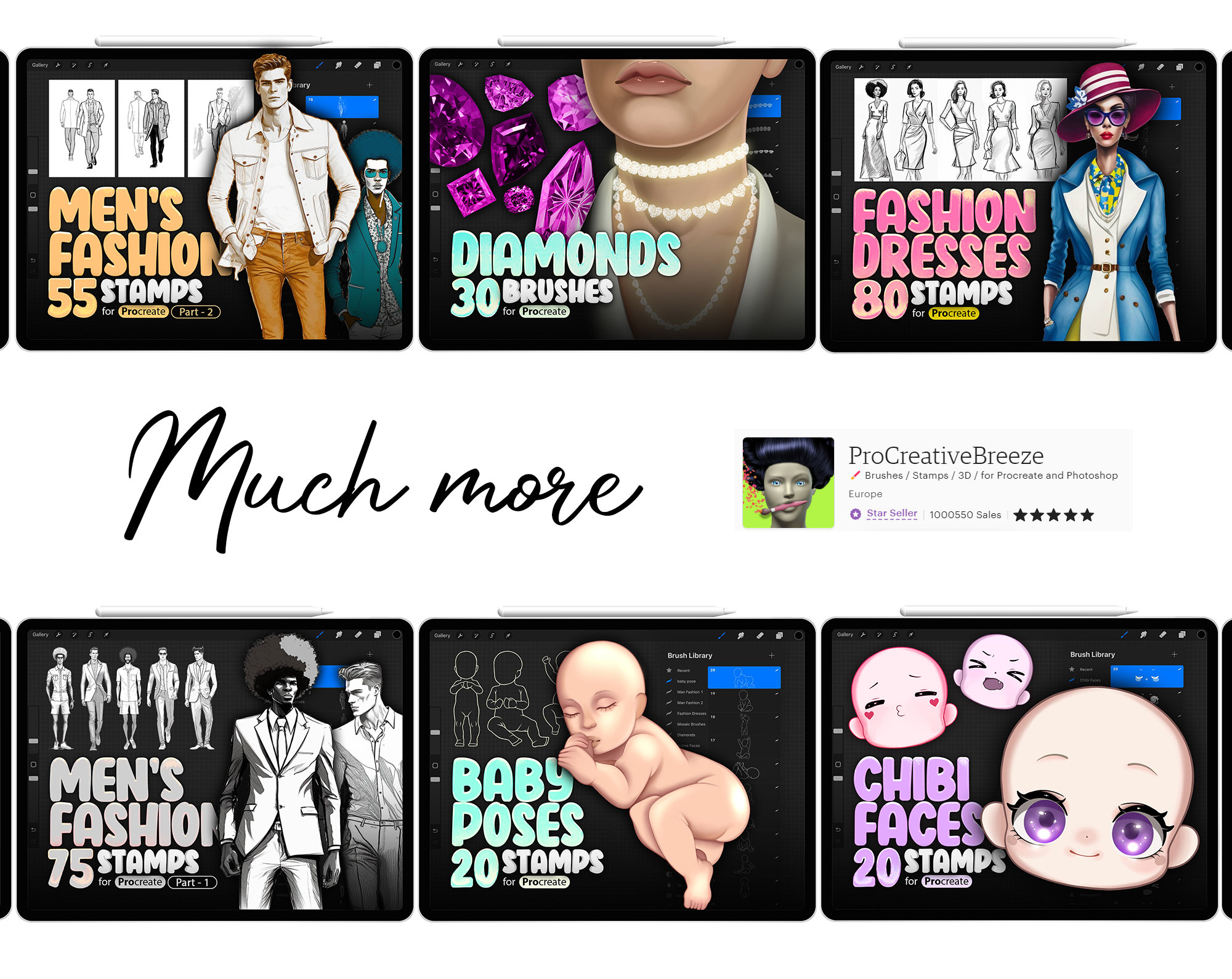 40 Procreate Hair Brushes Procreate Curly Hair Procreate - Etsy