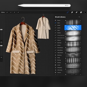 100 Procreate Fabric Textures | Textile Procreate Texture Seamless ...