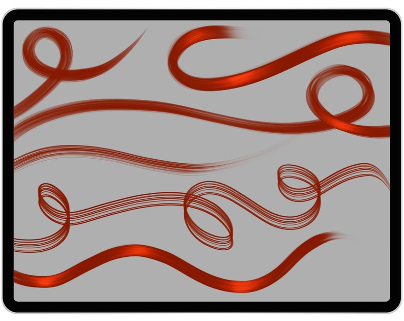 40 Procreate Hair Brushes Procreate Curly Hair Procreate Etsy