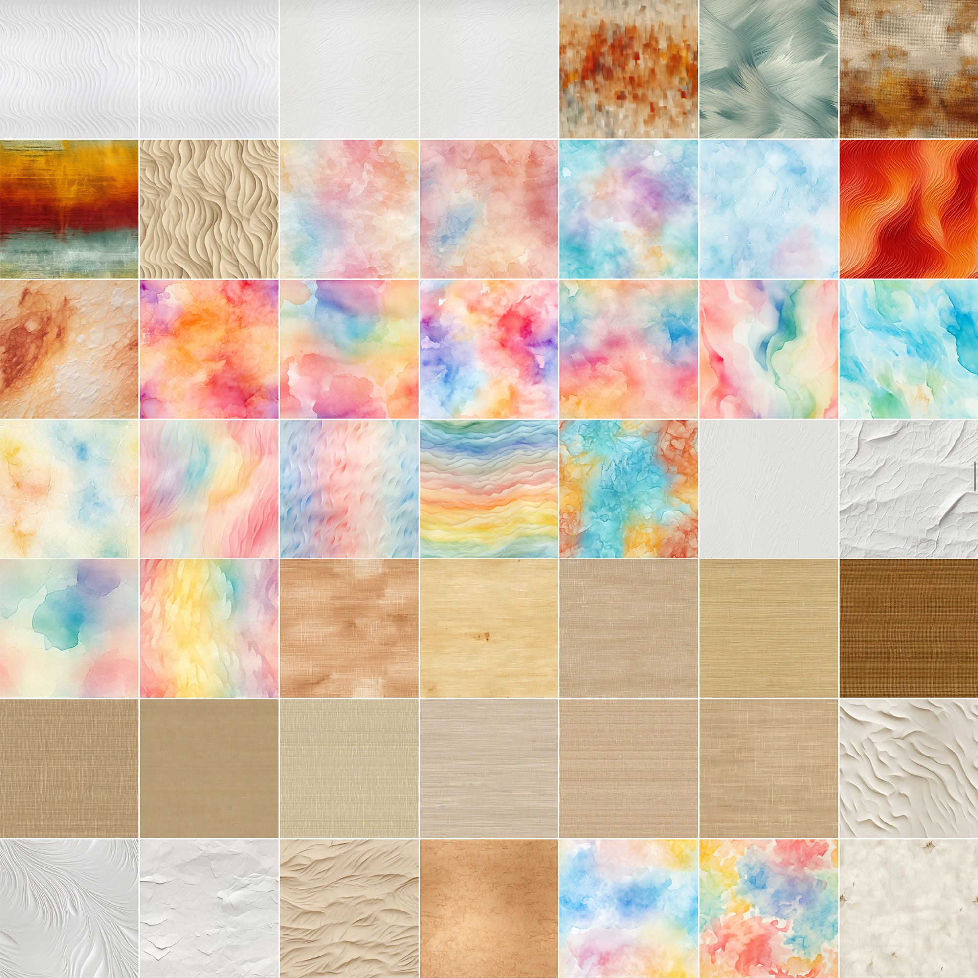 140 Procreate Watercolor Paper Textures | Procreate Canvas Texture ...