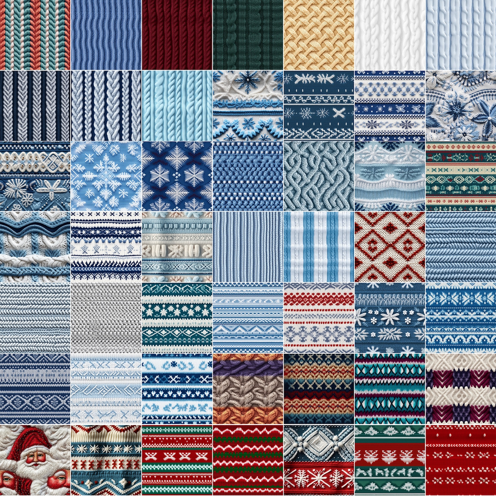 150 Procreate Sweater Textures | Sweater Embroidery Procreate Texture ...