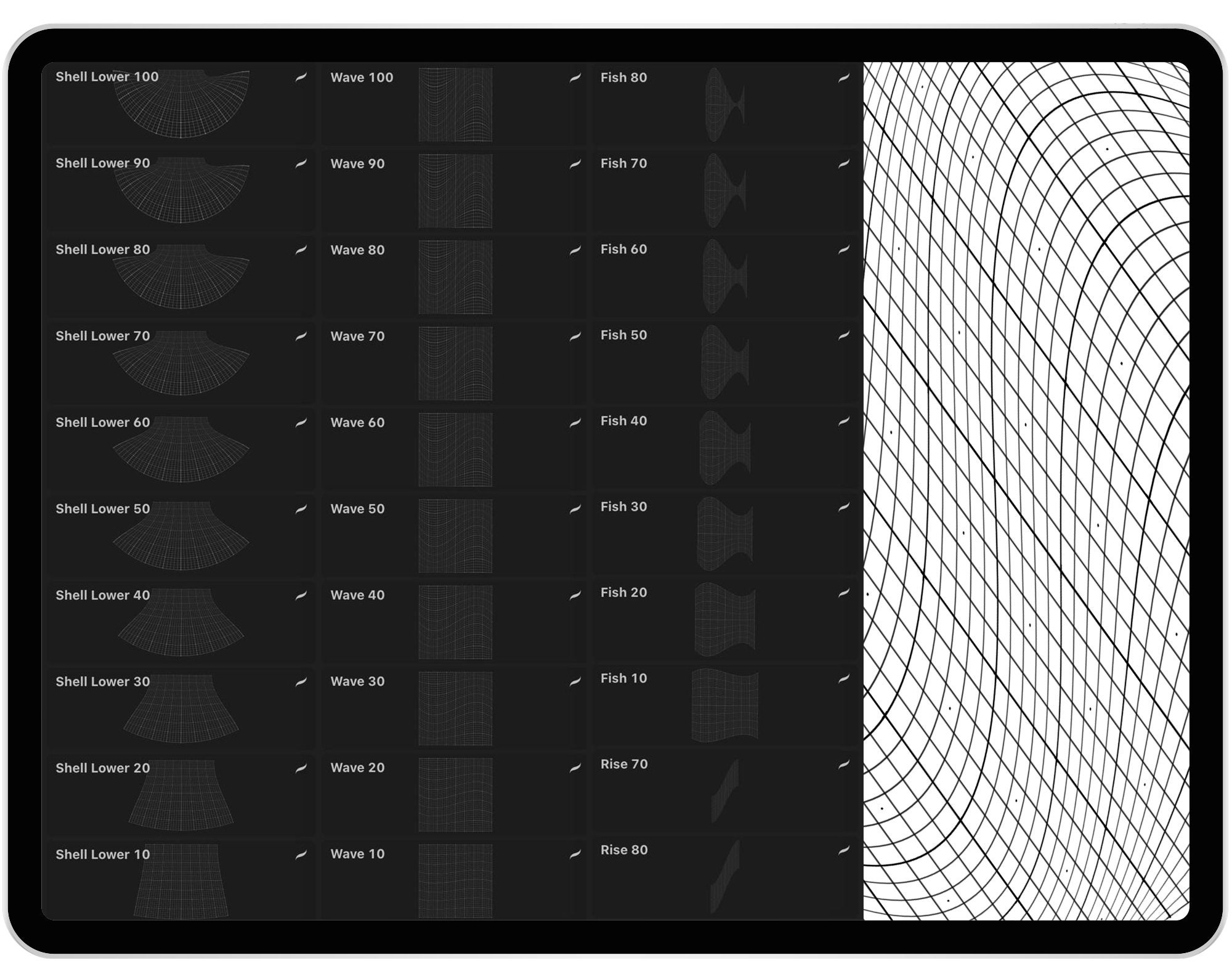238 Procreate Grid Lines Stamps, Lettering Grids Procreate Brush ...