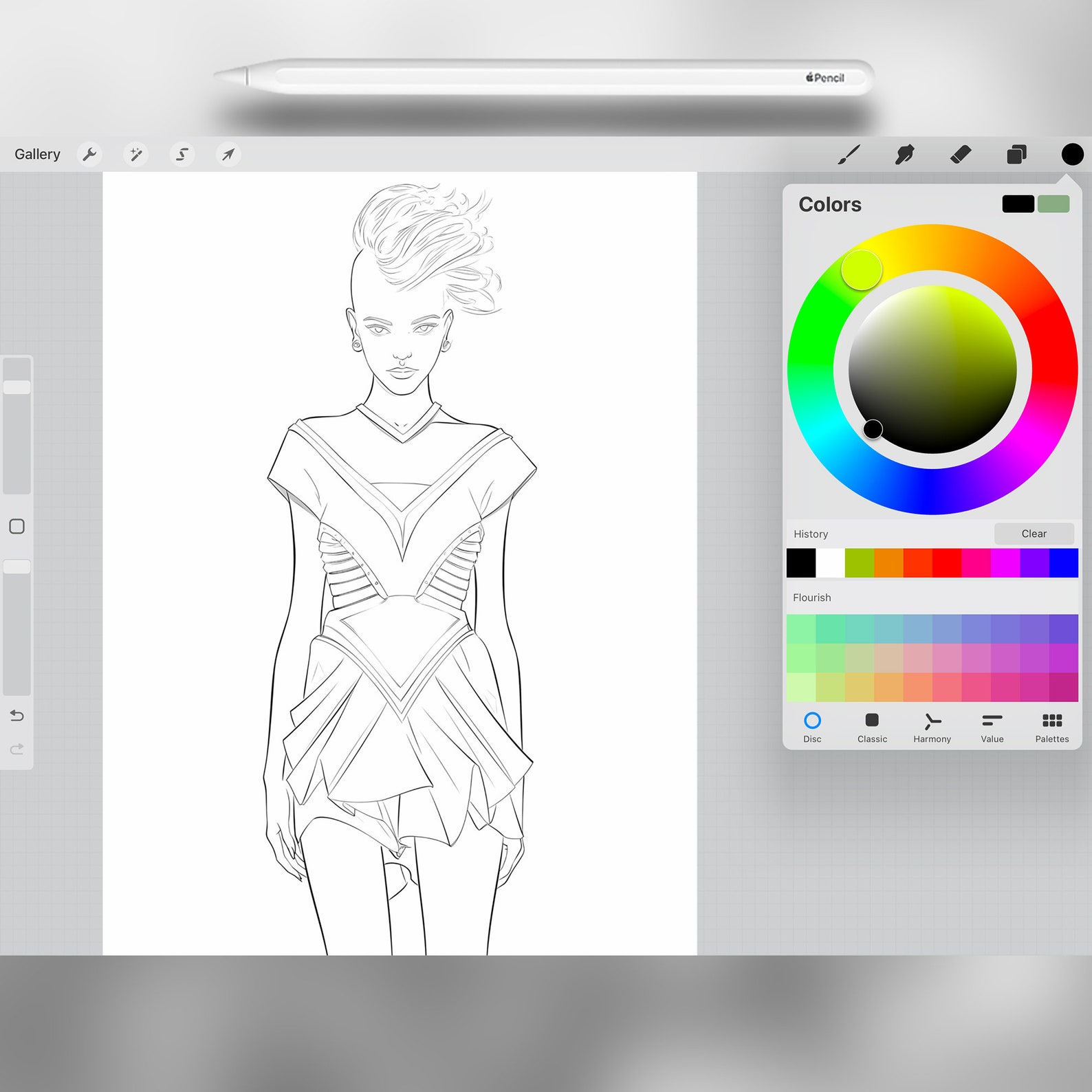 80 Procreate Fashion Girls Stamps Procreate Elegant Girls Stamp Brushes ...