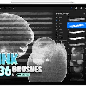 Wet Ink Procreate - Etsy