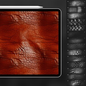 90 Procreate Leather Textures | Realistic Leather Procreate Seamless ...