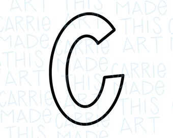 Letter C Svg - Etsy