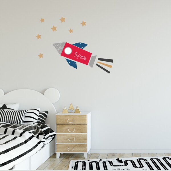 Rocket Wall Decal - Etsy UK