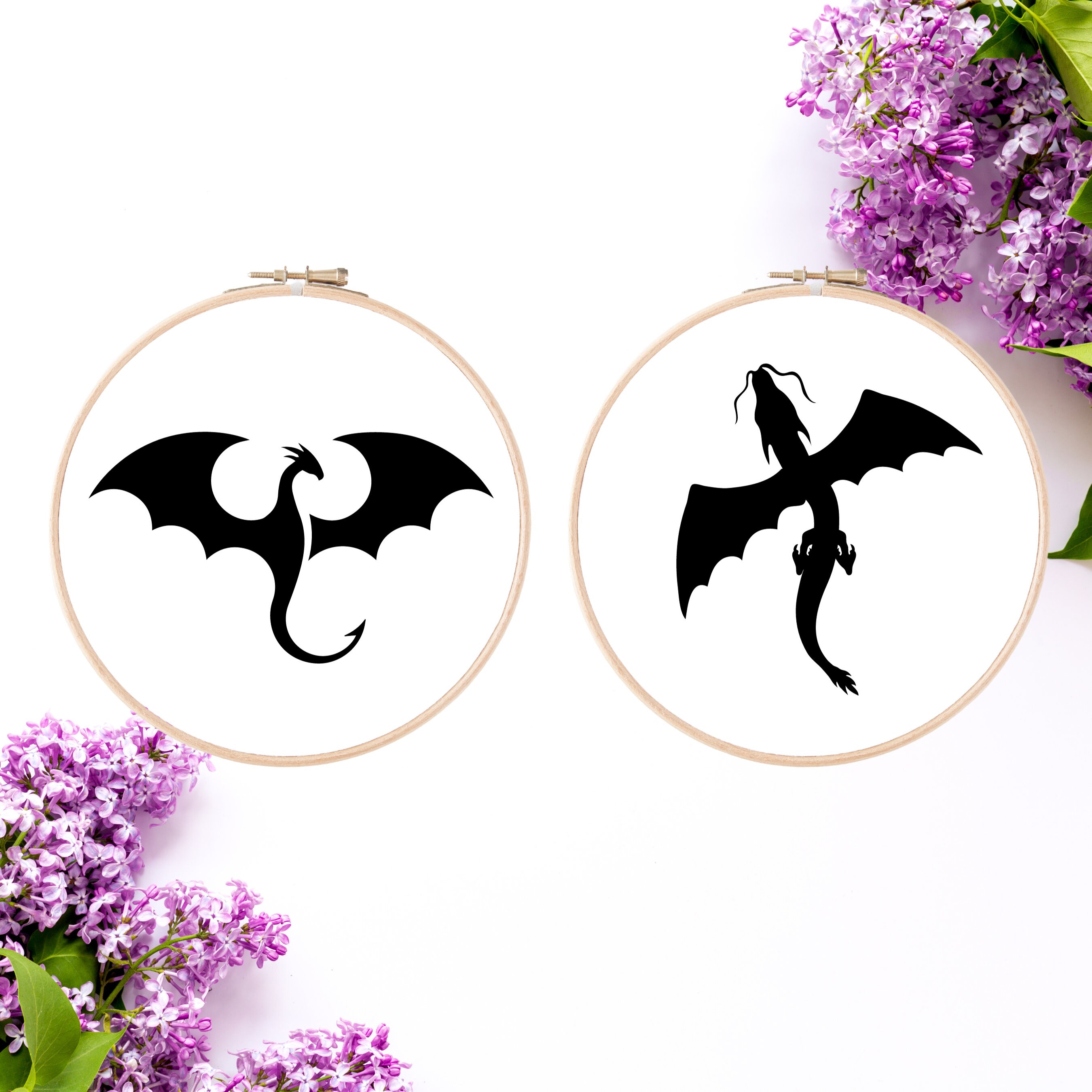 Dragon Embroidery Bundle Fantasy Embroidery Pattern Beginner Embroidery ...