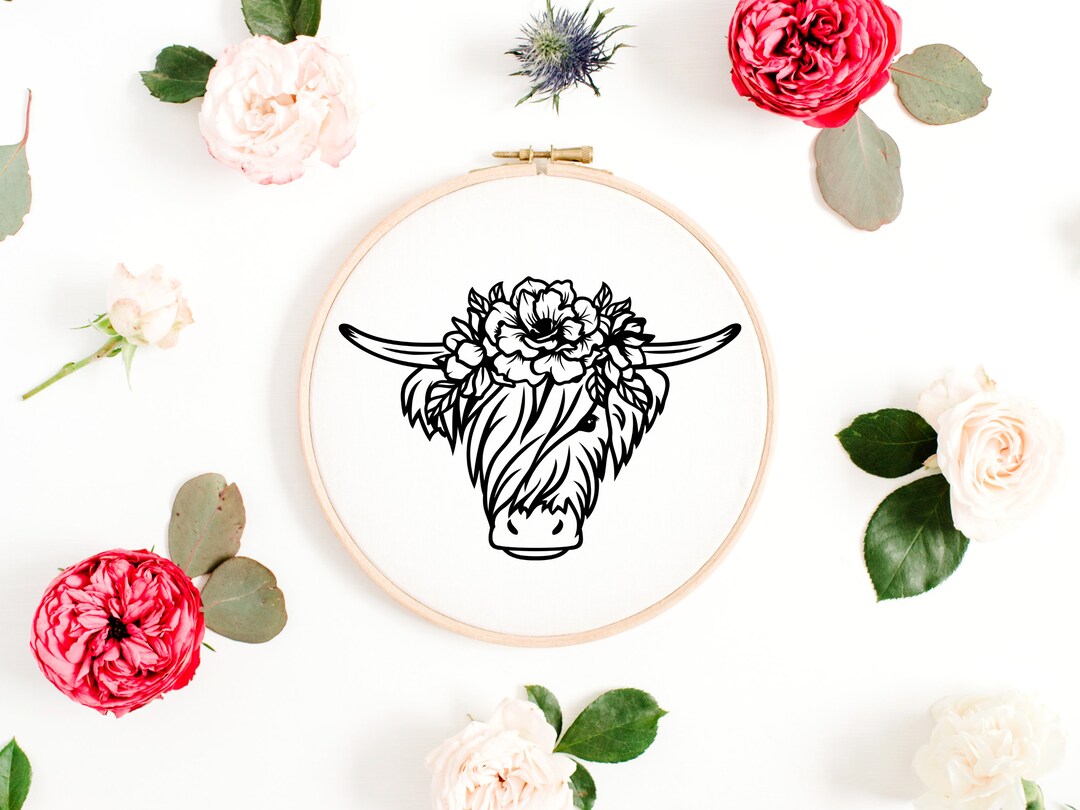Yak Embroidery Pattern | Beginner Embroidery Pattern PDF | Hand ...