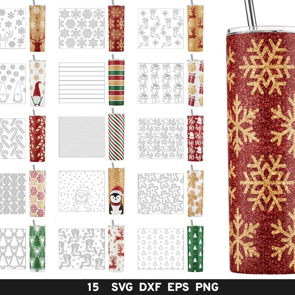 Christmas Burst Tumbler Template - Etsy