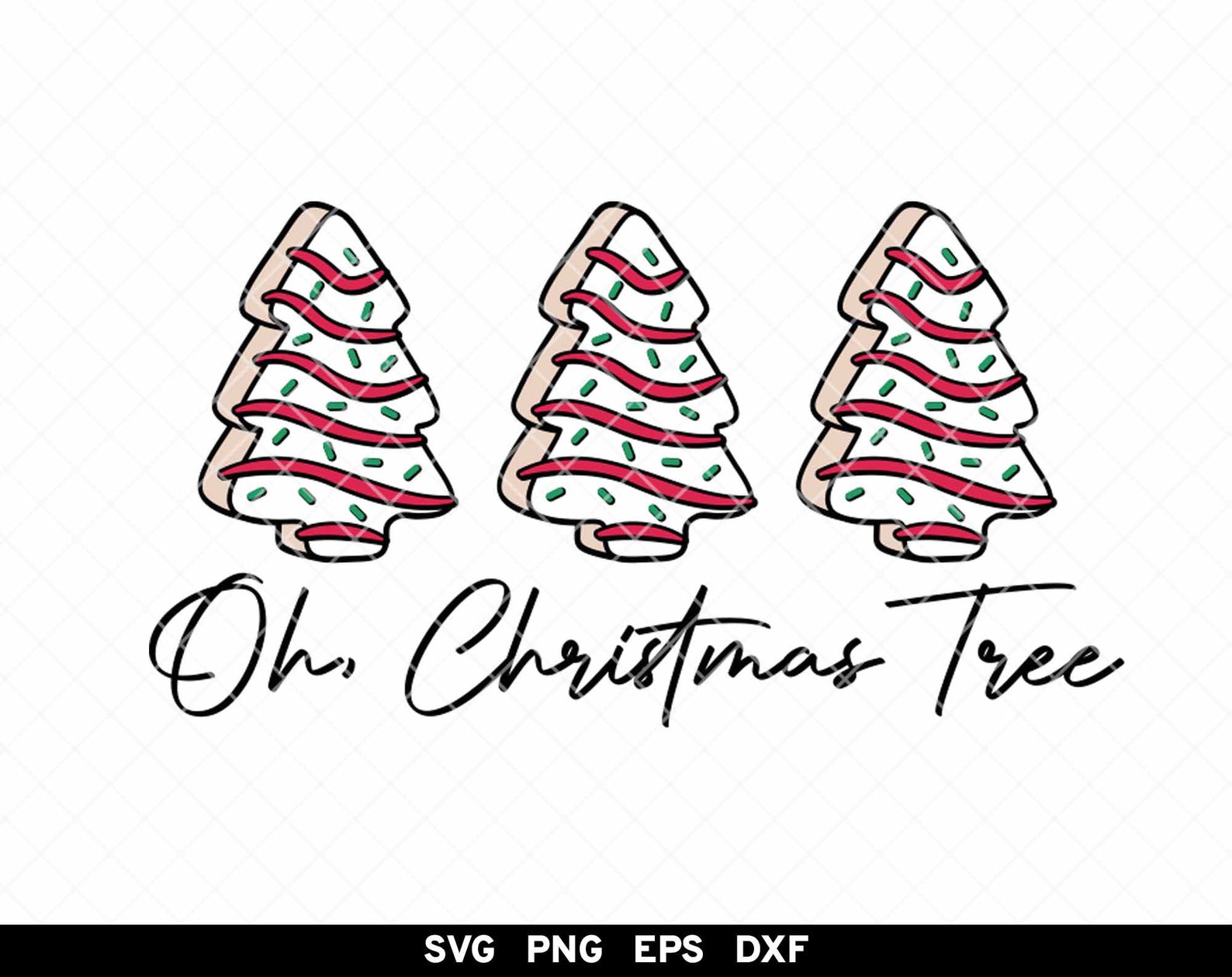 Oh Christmas Tree Svg Christmas Tree Cake Png Oh Christmas - Etsy