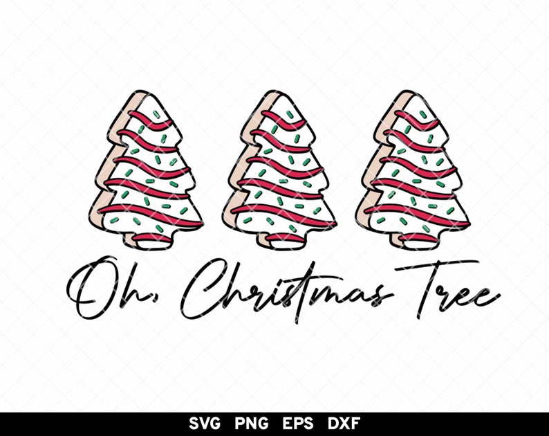 Oh Christmas Tree Svg, Christmas Tree Cake Png, Oh Christmas Tree Cake ...