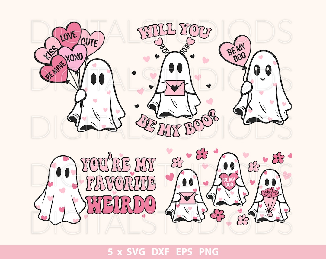 Valentine's Day Ghost Png, Valentine Ghost Png, Be My Boo Svg Png ...