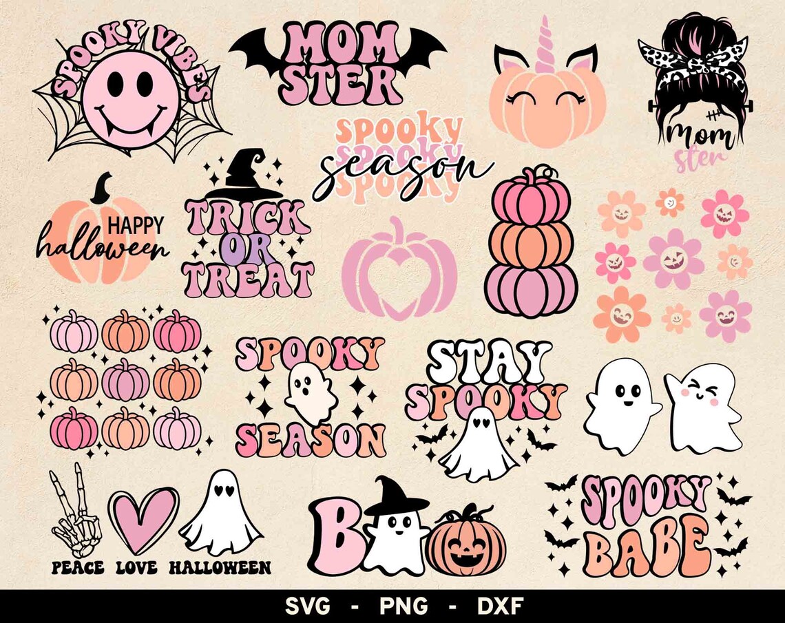 Spooky Bundle Png Halloween Svg Halloween Bundle Spooky - Etsy