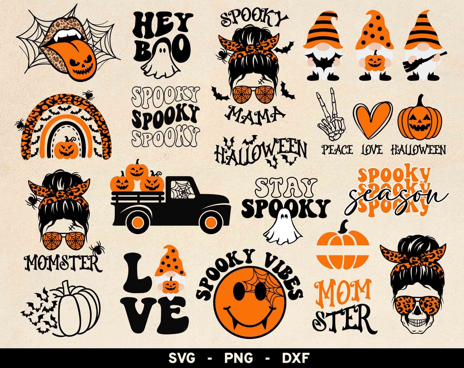 Halloween Bundle Png, Halloween Svg, Spooky Bundle Svg, Spooky Png ...