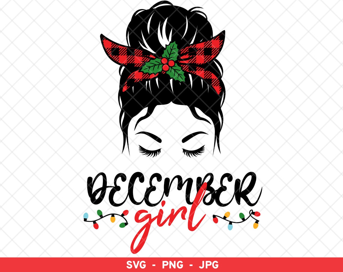 December Girl Png Christmas Girl Png December Girl - Etsy